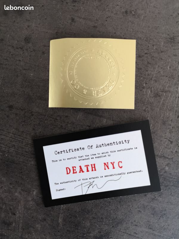 SERIGRAPHIE ORIGINALE DE DEATH NYC - GREEN POLAROID - A/P - Sold Out ...