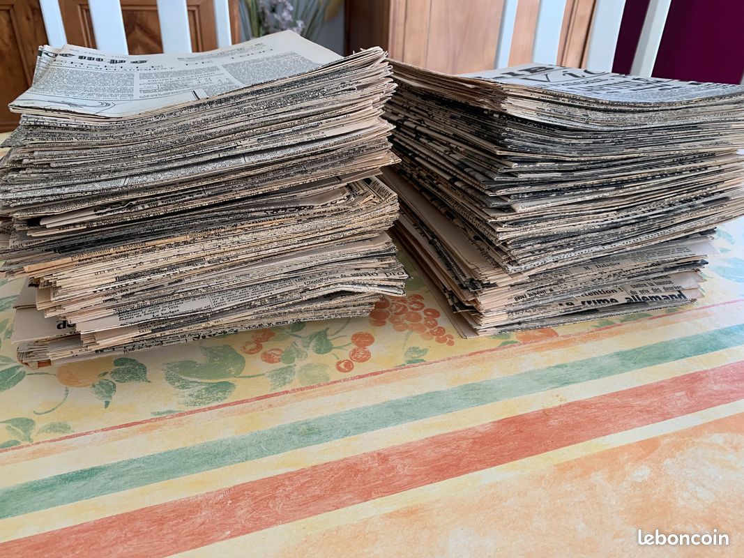 Fac Similés "A la Une" d'anciens journaux - Collection