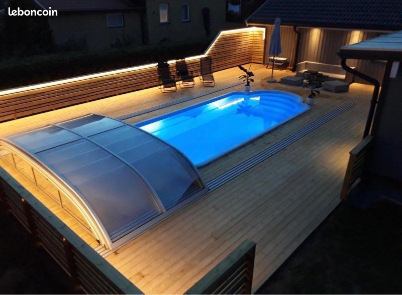 PROMO Piscine coque ProPools ROMA 6,00 x 3,00 x 1,50 m avec équipement et accessoires - Jardin ...