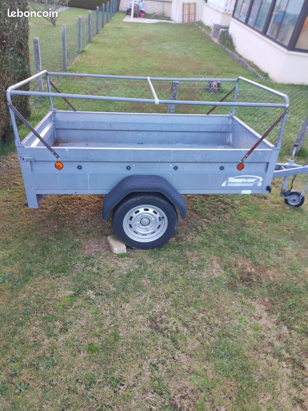Remorque temver 2 m avec bâche, très bonne état, 500kg - Caravaning