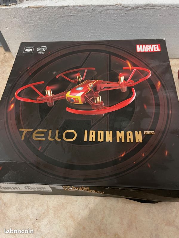 Drone DJI TELLO ironman marvel edition avengers iron man ( car eut dji ...