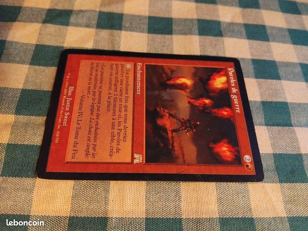 Carte Magic - Parole de guerre - Rare - Carnage - Collection