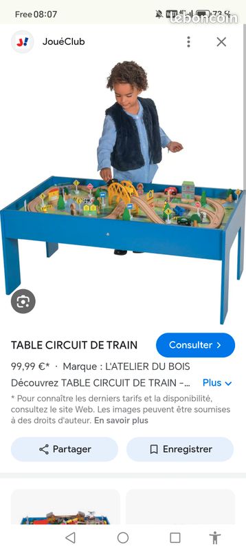 Table circuit - Jeux & Jouets