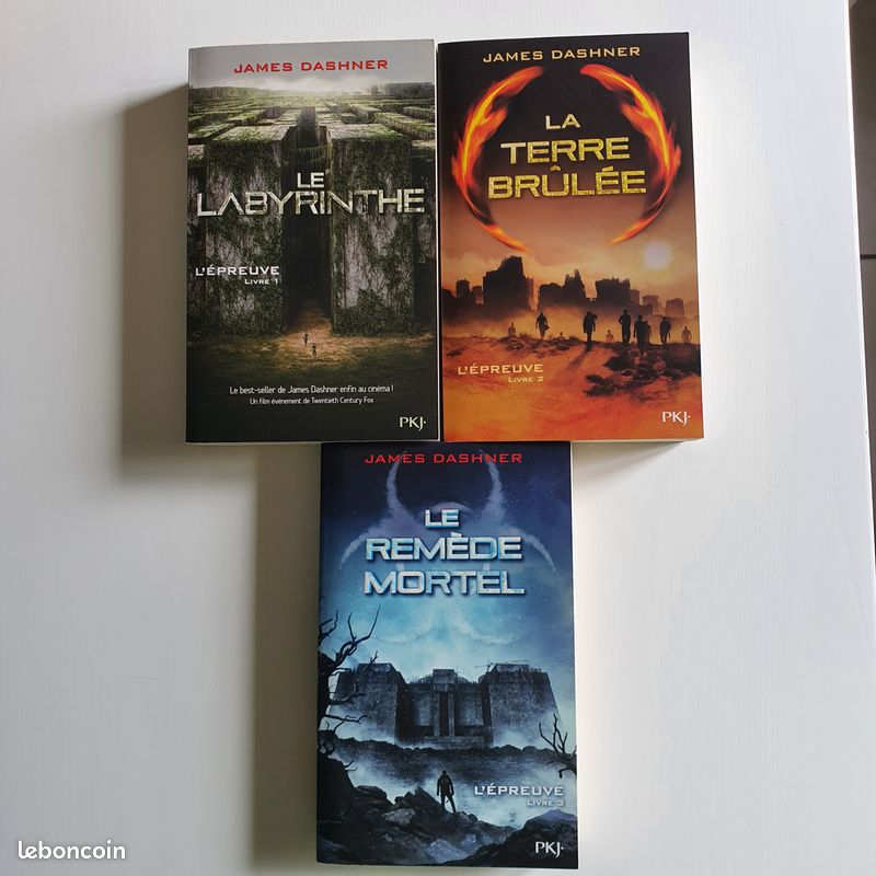 L’Épreuve – James Dashner – Trilogie (Le Labyrinthe, La Terre Brûlée, Le Remède Mortel) - Livres