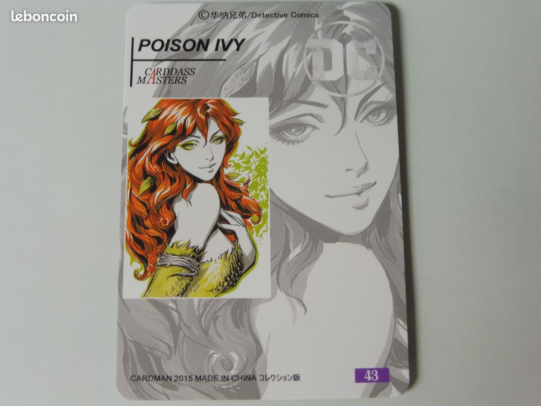 Poison Ivy Carte Flash Bright Super-Heroes - Collection