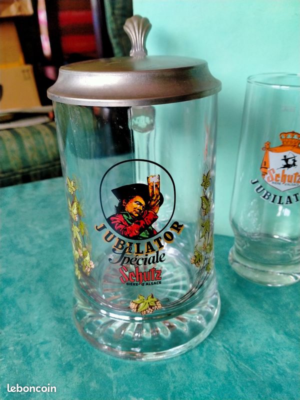 Verres Chopes biére Schutzenberger Schutz Jubilator Criolos - Collection