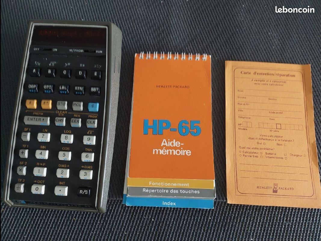 Full Set Hewlett Packard HP 65 - Ordinateurs