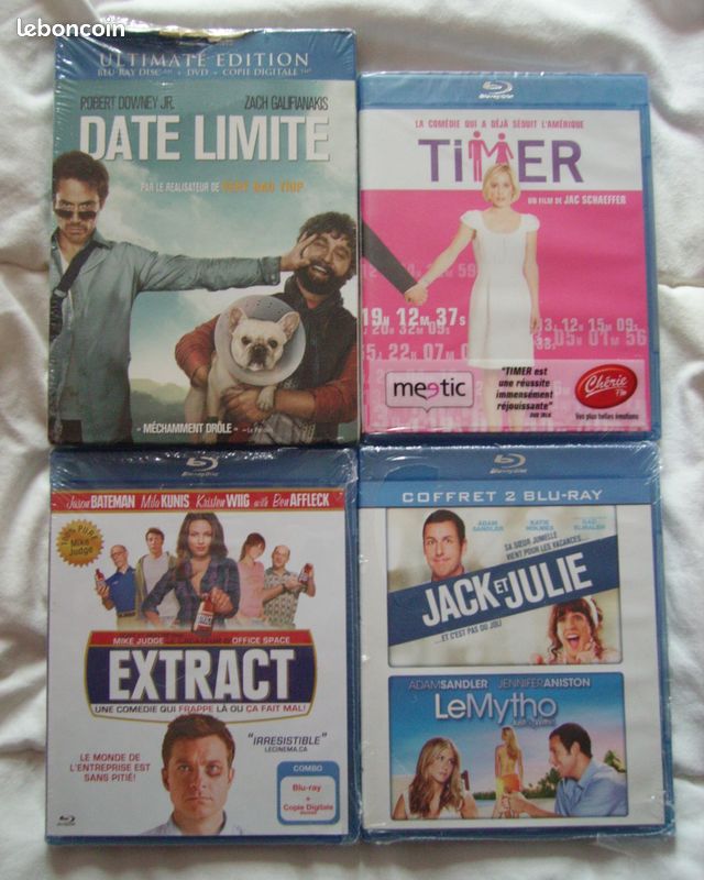 Lot 4 blu-ray neuf sous blister - DVD - Films