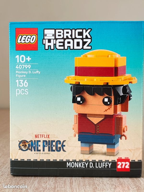 NEUF SCELLÉ - Lego Brickheadz - One Piece - 40799 - Monkey D. Luffy ...