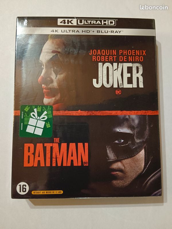 The Batman + Joker - Coffret Blu-ray 4K Ultra HD [Neuf sous blister] - DVD - Films