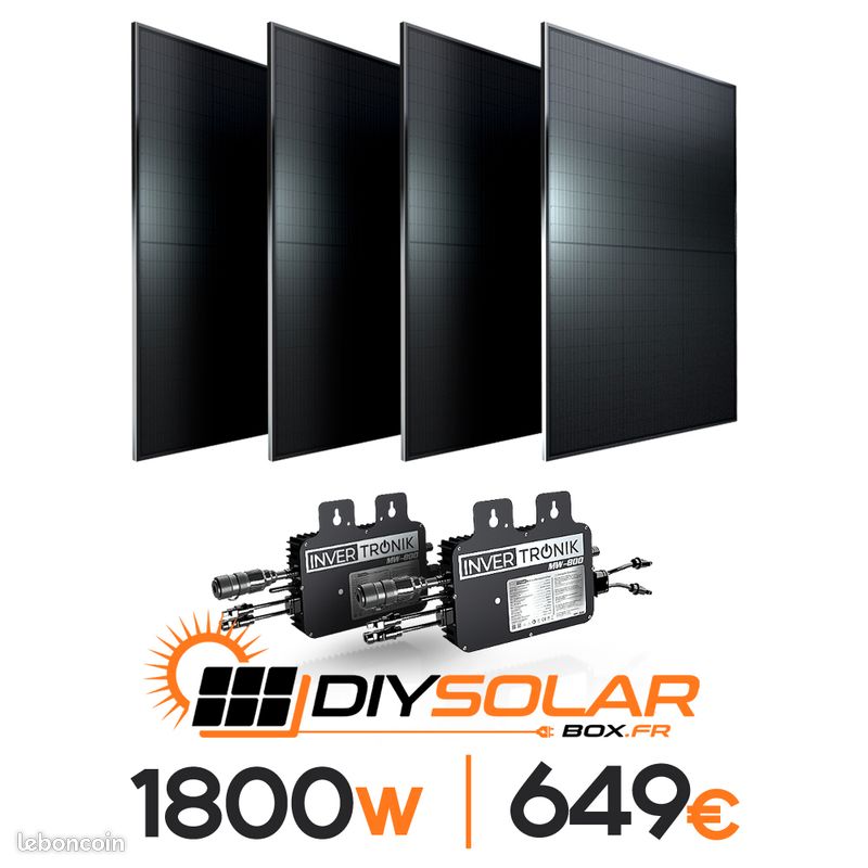 Kit 1800W Bifacial DIY Solar Box à brancher sur prise électrique ...