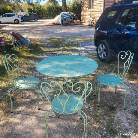 Table Jardin Fer Forge Occasion