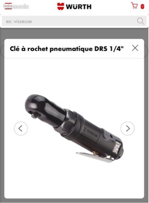 Clé à rochet pneumatique - Équipement auto