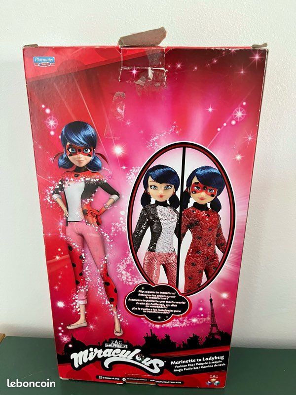 Miraculous poupées à sequins lot ladybug et chat noir - Jeux & Jouets