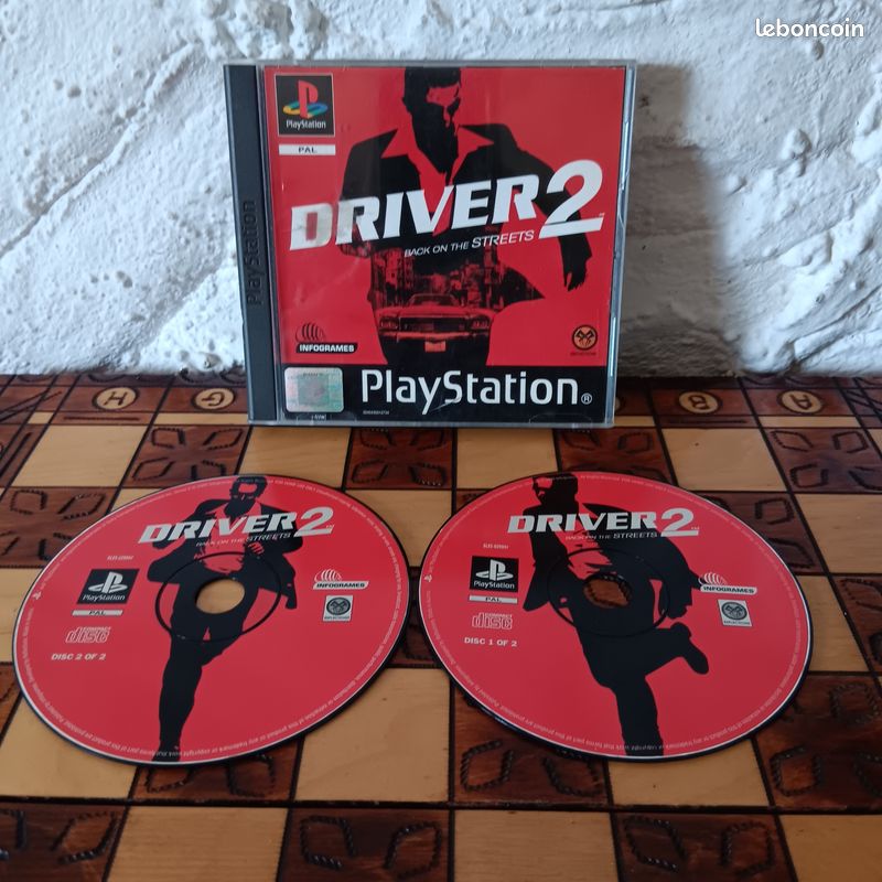 🎮🚗🚔 Jeu Driver 2 Back on the street 2 CDs Pour Console Play Station Ps1 ...