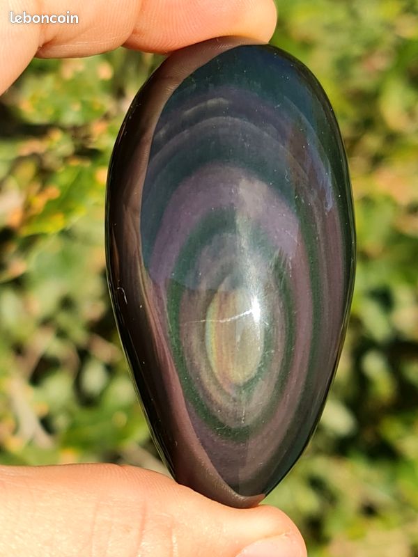 Galet obsidienne oeil céleste AAA (Mexique) 73g Lithothérapie & Minéraux (n°1308) - Collection