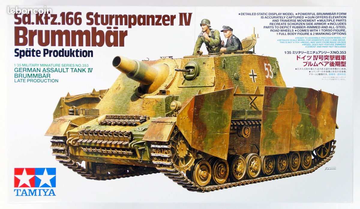 Maquette Tamiya 35353 Sd.Kfz 166 Sturmpanzer IV Brummbär Späte ...