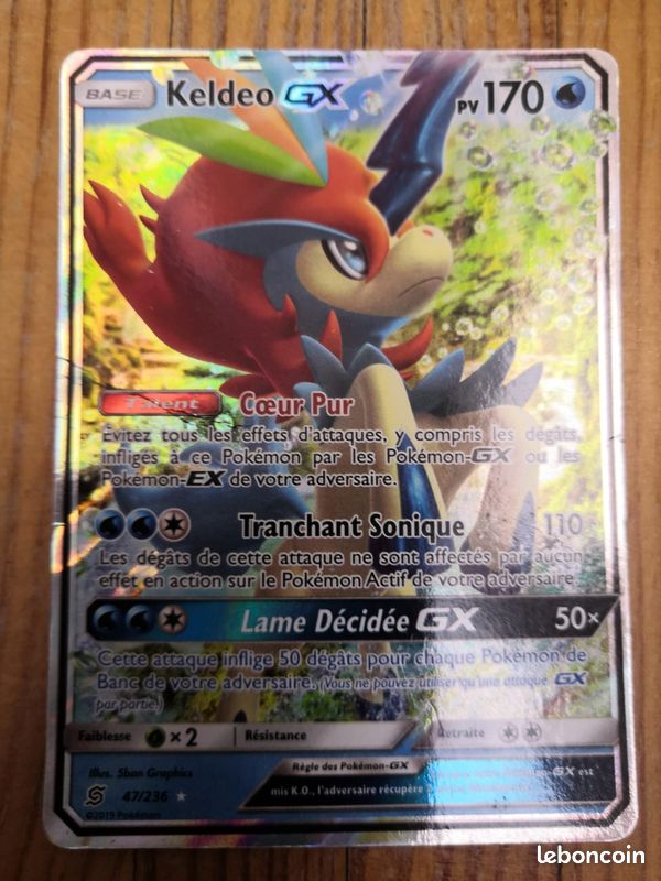 Keldeo GX carte Pokémon - Collection