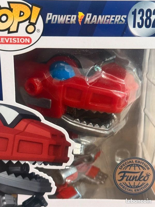 🦖⚡ Funko Pop N°1382 – T-Rex Dinozord – Power Rangers ⚡🦖 - Jeux & Jouets