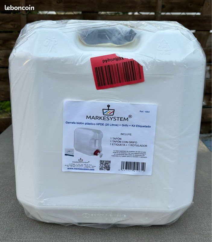 Jerricane en plastique HPDE (20 litres) - Bricolage