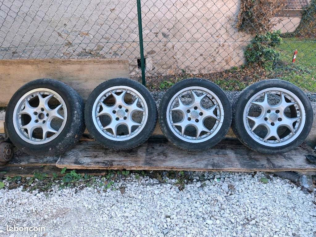 4 jantes MIM audi c4 s6 5x112 8J 17 pouces - Équipement auto