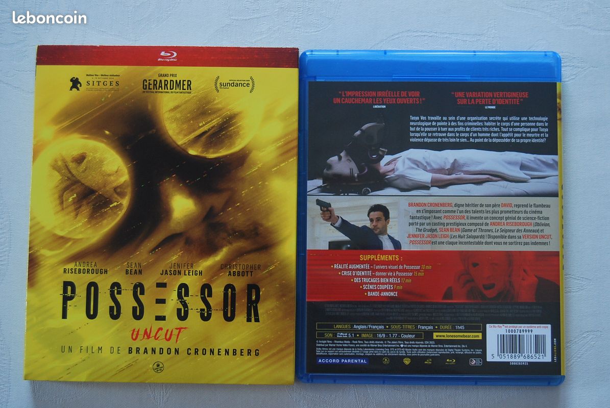 POSSESSOR Uncut Blu-ray Sean Bean Jenifer Jason Leigh Brandon Cronenberg - DVD - Films