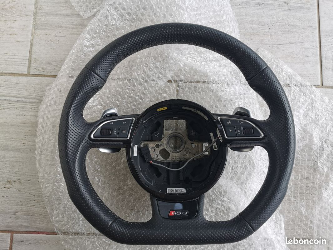 Volant méplat multifonction DSG cuir neuf RS3 S3 8V RSQ3 palettes ...