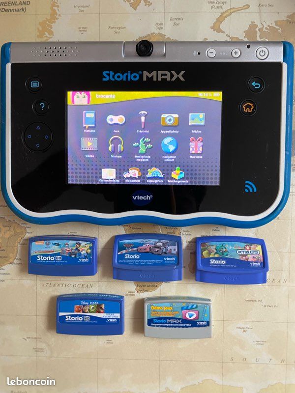 Tablette Vtech storio max + 5 jeux éducatifs - Jeux & Jouets