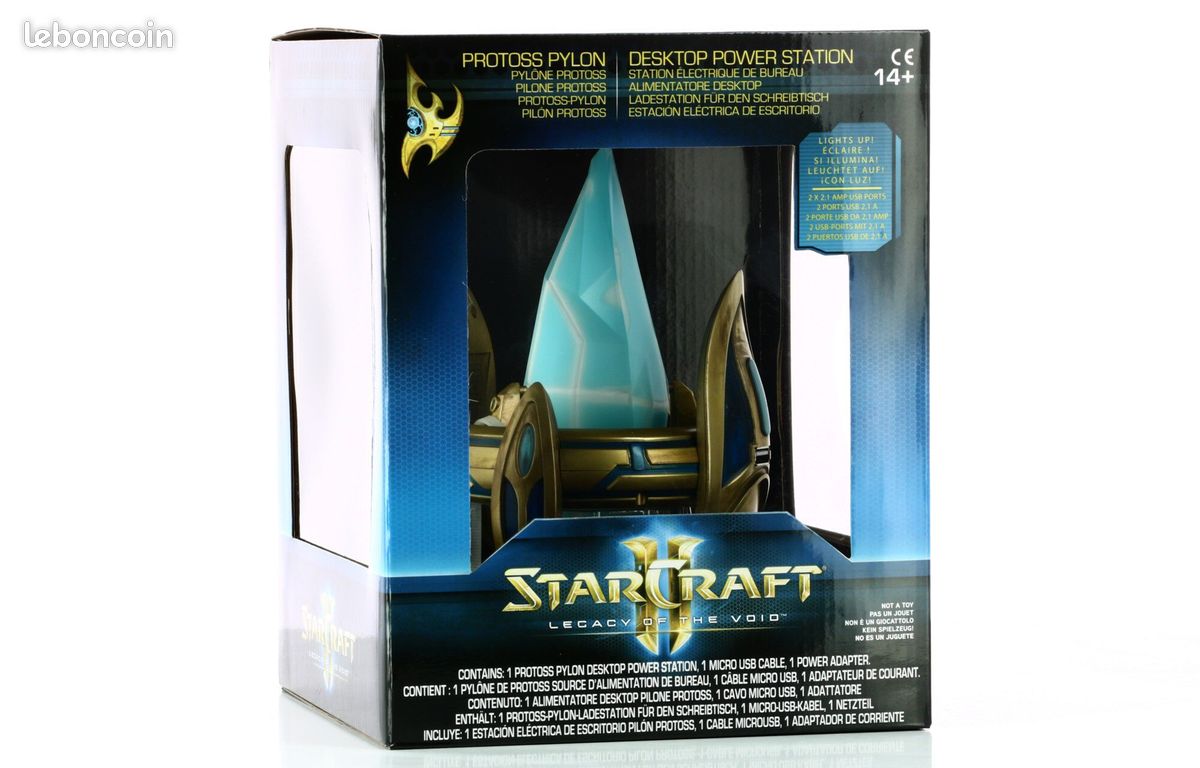Chargeur USB Pylône Protoss Lumineux, Starcraft 2 - Collection