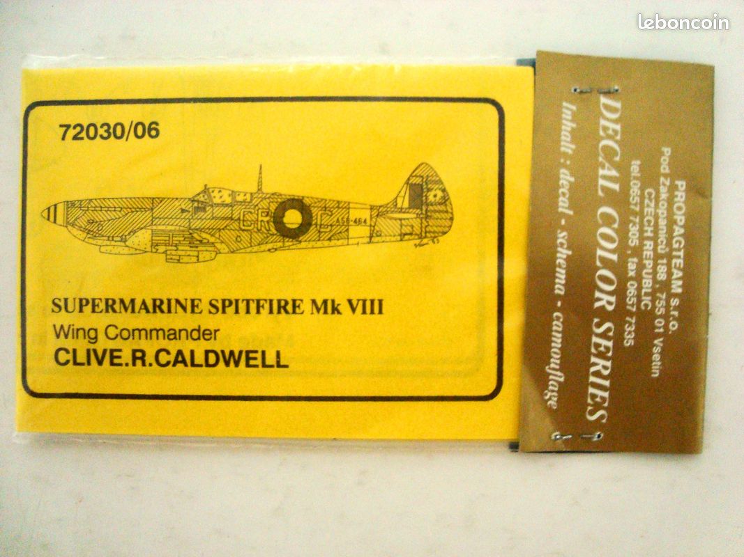 Décals Spitfire Mk.VIII Propagteam au 1/72 - Modélisme