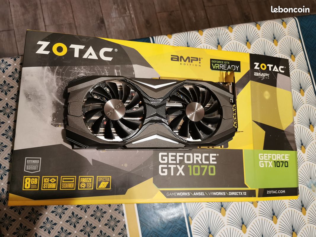 Nvidia gtx 1070 zotac amp édition - Accessoires informatique