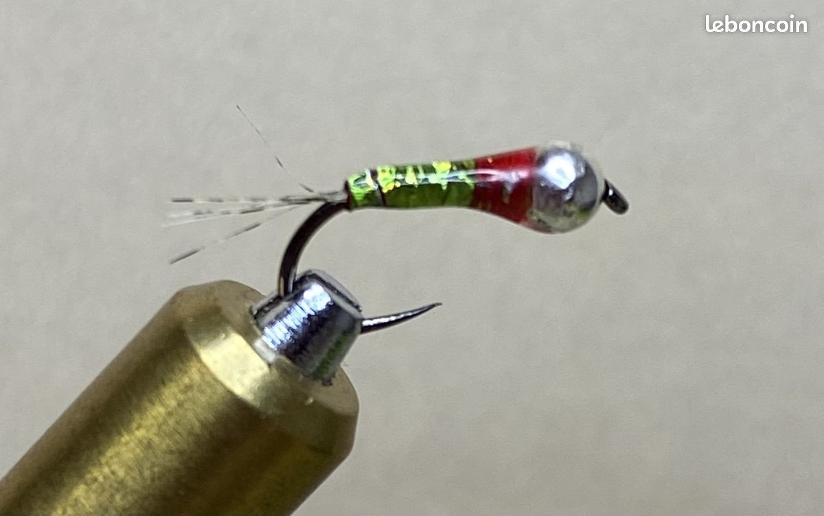 Nymphe perdigone pêche à la mouche " la verte a tête rouge" - Sport ...