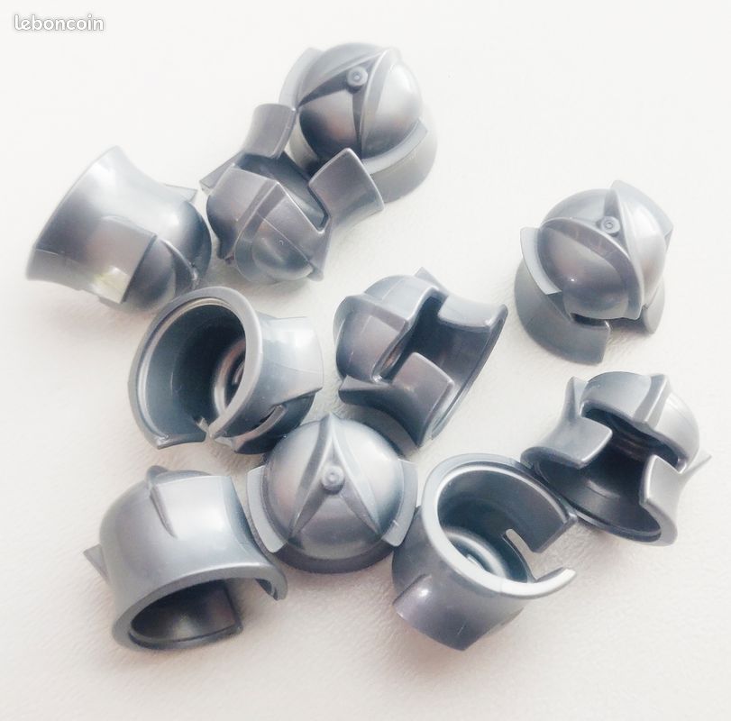 Lot 10 casques avec joues de protection LEGO medieval castle fantasy ...