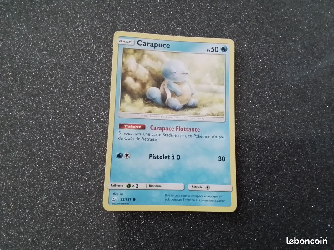 Carte Pokémon Carapuce - Collection