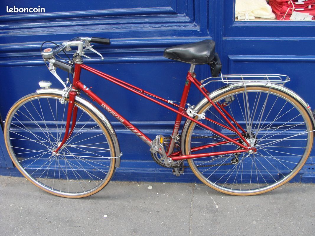 Vélo demi-course Femme Vintage Motobecane sublime couleur rouge ...
