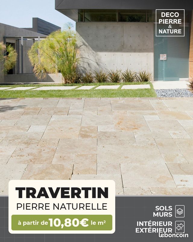 ⚡ Prix Imbattable Travertin Intérieur et Extérieur - Bricolage