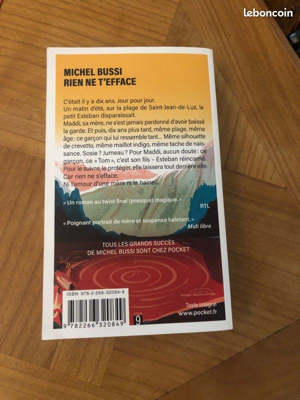 Rien ne t’efface Michel Bussi - Livres