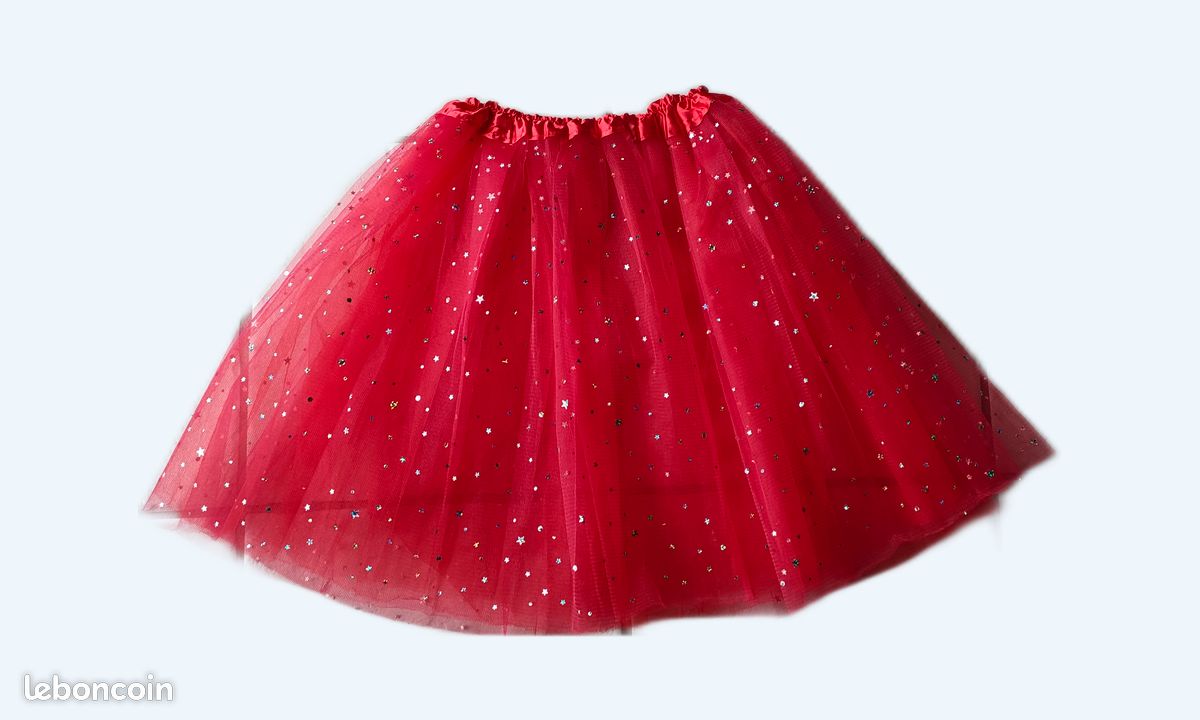 Très belle jupe de fête en tulle rouge Taille unique - Vêtements