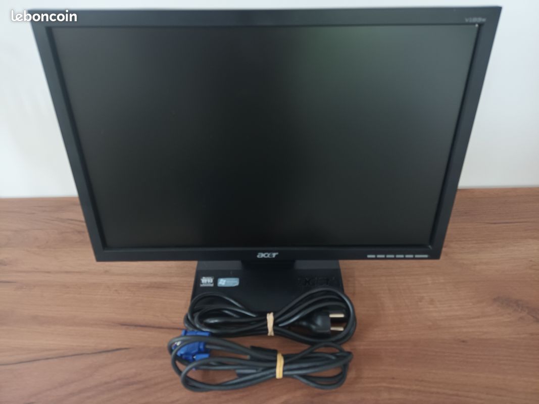 Ecran pc ACER 20 pouces avec câbles - Accessoires informatique
