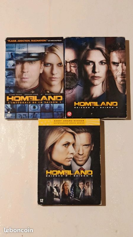 Lot des saisons 1 2 3 de la série télé Homeland - DVD - Films