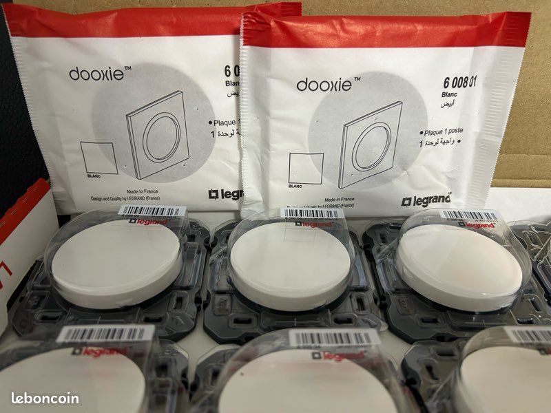 Lot de 10 Interrupteur simple va et vient dooxie legrand - Bricolage