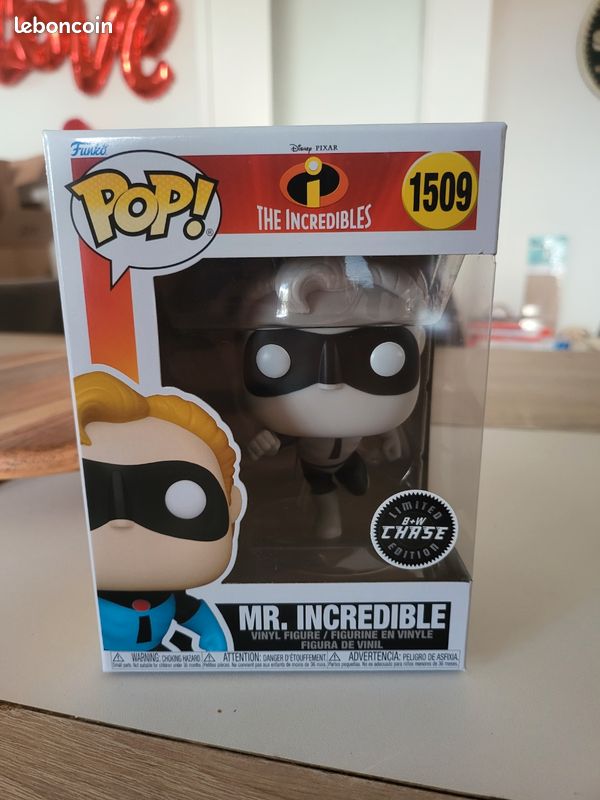 Funko Pop 1509 Mr Incredible M Impossible Black and White Limited Chase ...