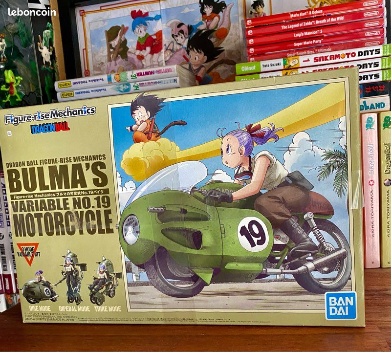 Figurine dragon ball Bulma NO.19 BIKE FIGURE-RISE MECHANICS - Collection