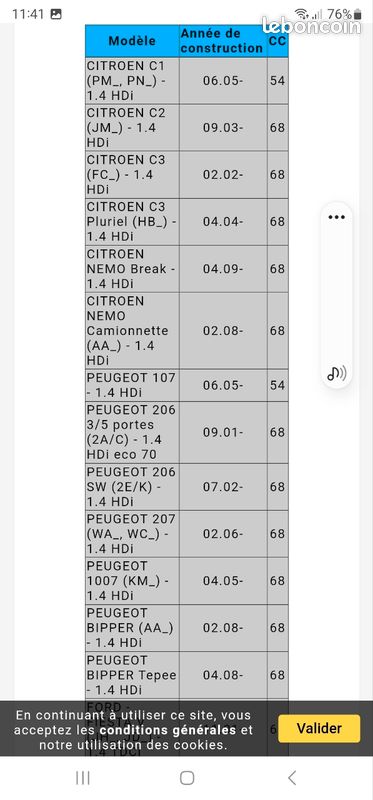 Débitmètre continantal 5wk97004 1l4 Hdi 206 207 c3 c2 c1 ford Toyota - Équipement auto