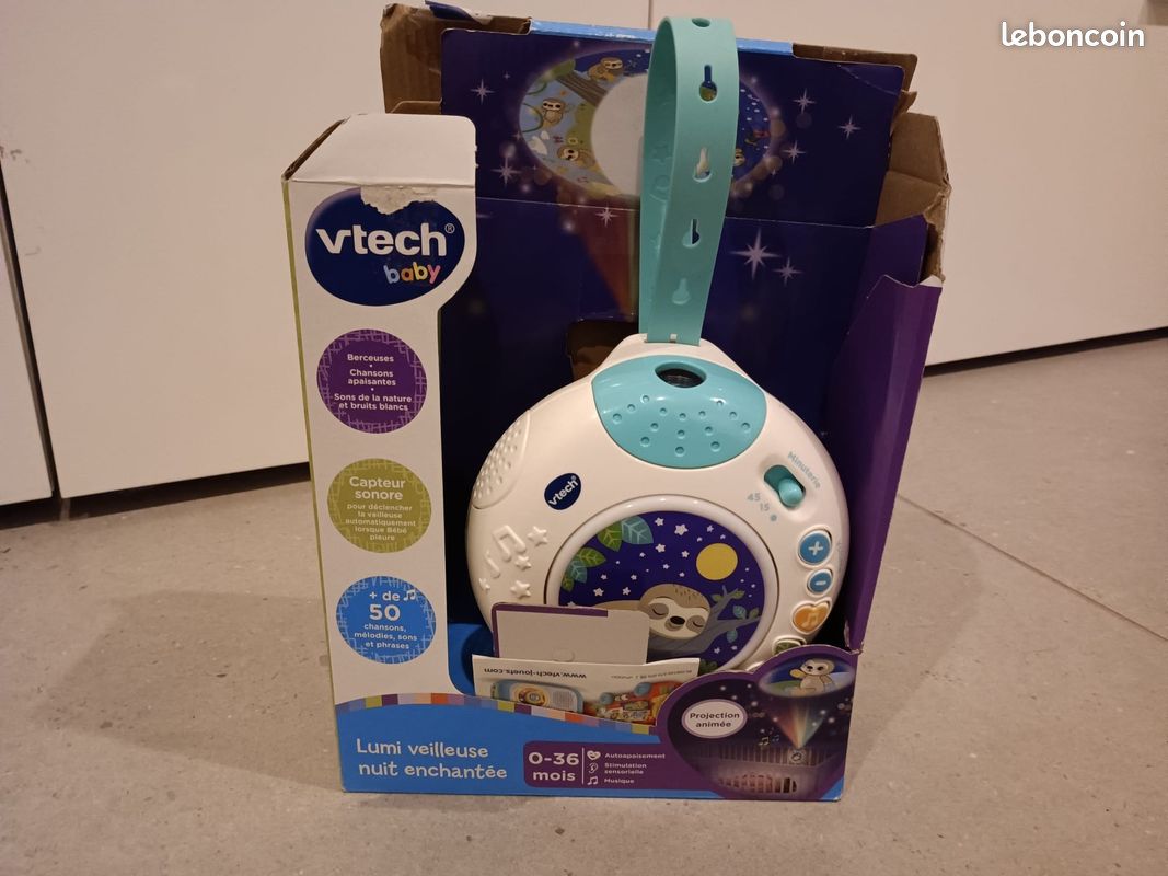 VTech - Lumi Veilleuse Nuit Enchantée Bleue - Jeux & Jouets