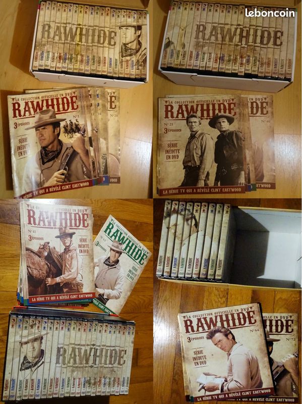 216 épisodes de Rawhide avec Clint Eastwood - DVD - Films