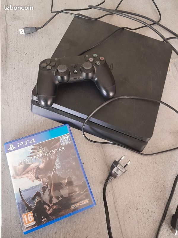 Console ps4 slim + monster hunter world - Consoles