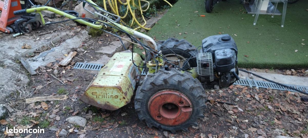 Motoculteur rotovator grillo 127 lombardini 350cc - Matériel agricole