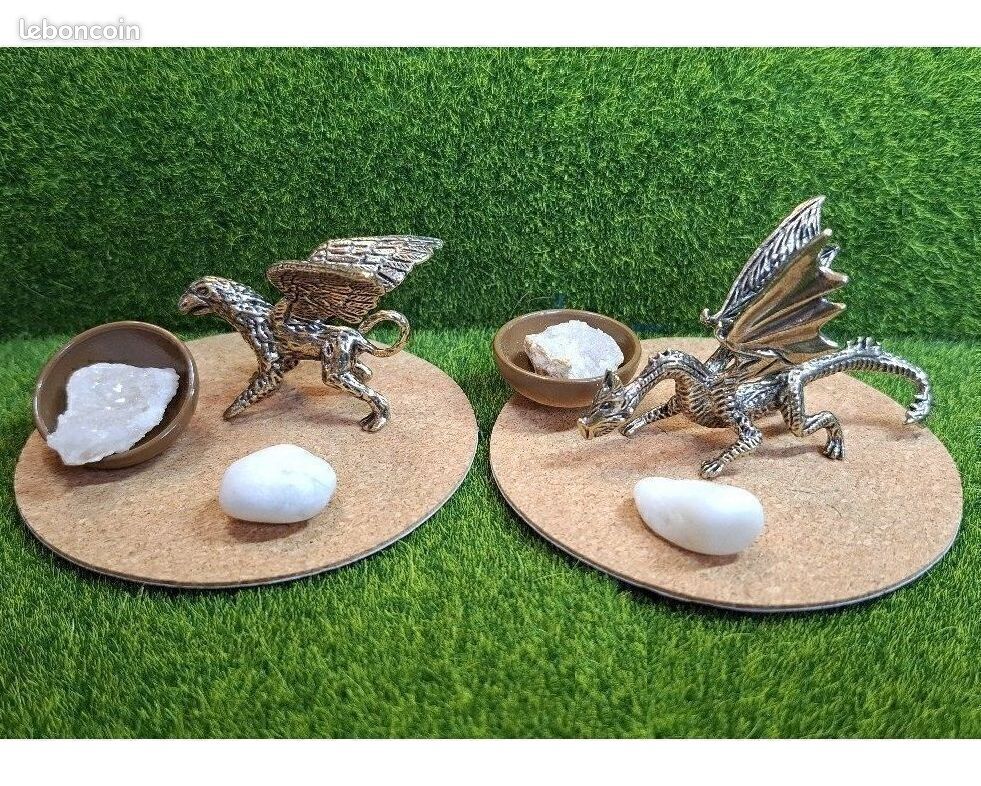 MESPIERRES - Figurine no21 - Dragon hippogriffe / Croquette de quartz C ...