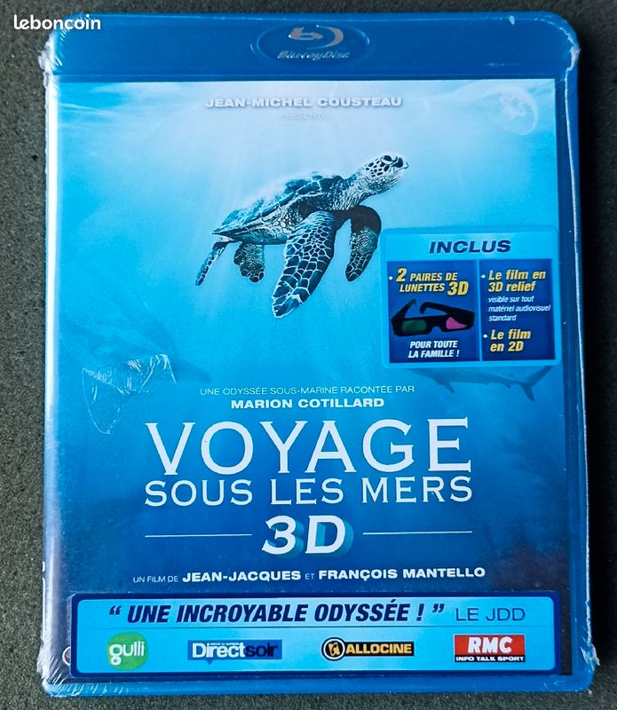 Blu-ray neuf sous blister Voyage sous les mers Cousteau - DVD - Films